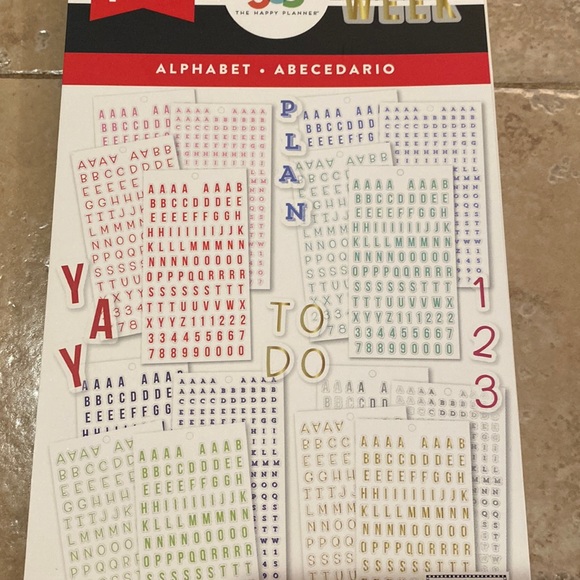 The Happy Planner | Office | Happy Planner Alphabet Sticker Book | Poshmark